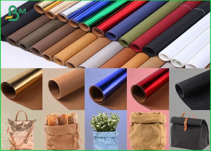 Tearproof Colored Washable Paper Roll , Washable Kraft Paper Fabric For ...