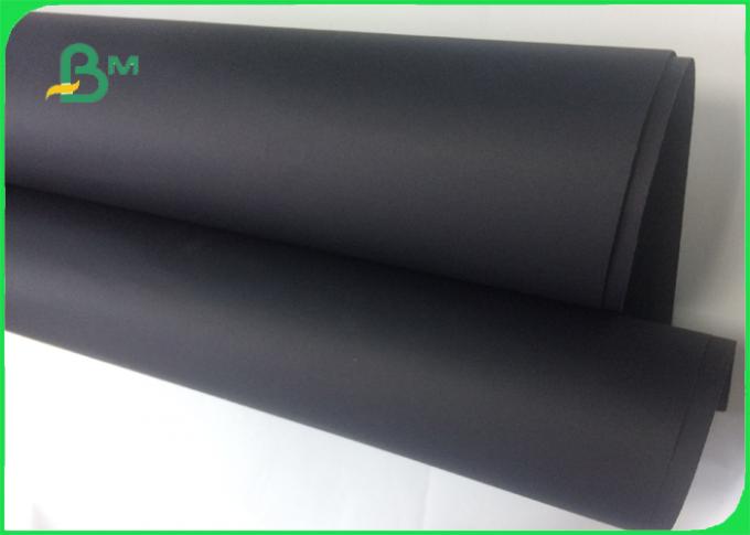 Shiny Black Paper / 1mm Black Cardboard Paper Sheet For Packaging