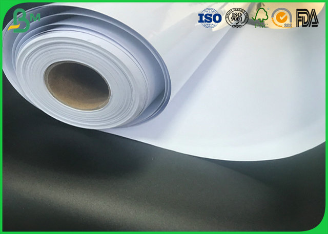 Roll 24 Inch 36 Inch Absorb Printing Ink One Side High Glossy Photo Paper