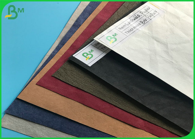 Eco - Friendly Tear Resistant Paper Tote Bag Washable Kraft Paper In Roll