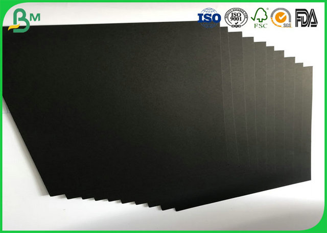 FSC Certificted 120g - 400g Cardboard Paper Roll / Uncoated Black Card ...
