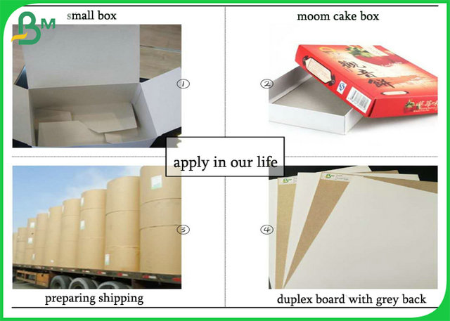 250g 325g High Folding Resistance Coated Duplex Board With Back Grey ...