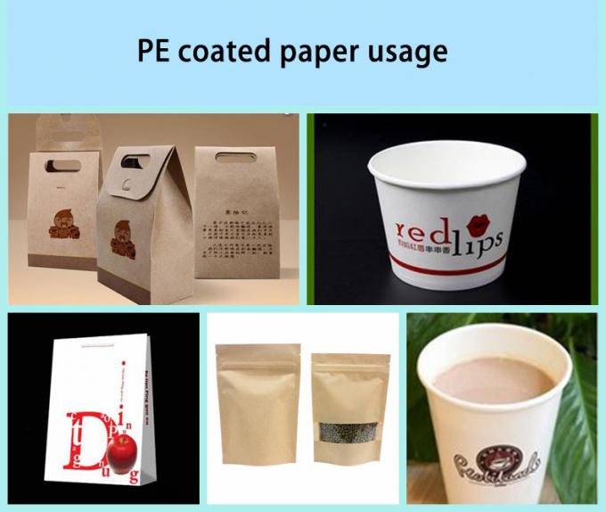 PE Coated Paper 60 - 460gsm Waterproof Oil - Proof Reel White & Brown ...