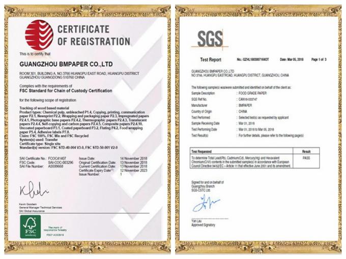 FSC Certified Mixed Pulp 0.4mm ~ 4mm Straw Paperboard For Furnitures