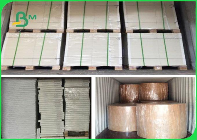 FSC & FDA 30 - 350 GSM / Kraft Paper With Plastic Coated Food Packing Paper