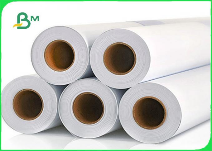 70gsm 62 Inch 72 Inch White Inkjet CAD Plotter Paper Roll For Garment ...