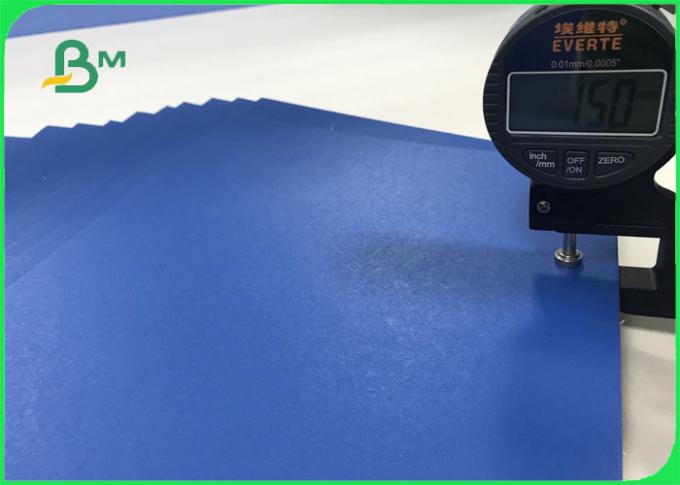 1.3mm 1.5mm 720 * 1020mm Blue Lacquered Solid Paperboard For File Folders