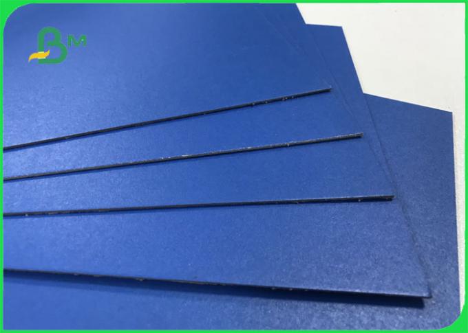 1.3mm 1.5mm 720 * 1020mm Blue Lacquered Solid Paperboard For File Folders