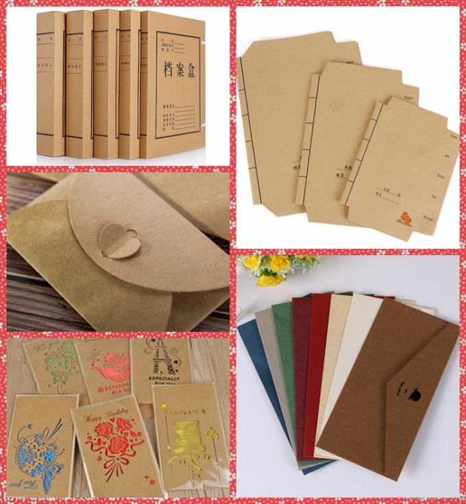 50 60 70 80gr Brown Kraft Paper Roll Bursting Resistance For Book Cover