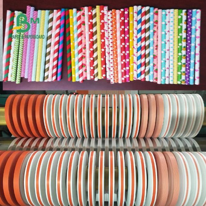 15mm Width Food Grade Paper Roll For Straws Moisture Resistant