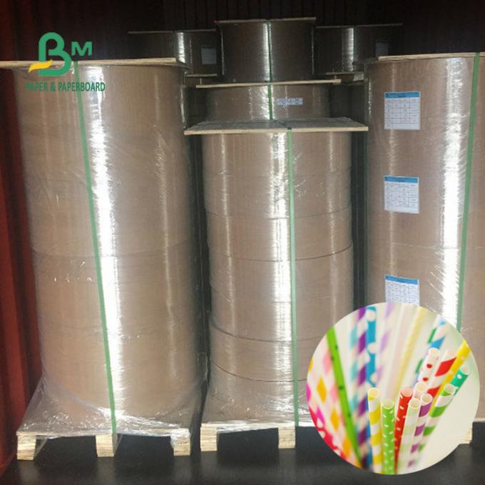 Solid Color 60gsm Black Slitted Paper 15mm For Straws Moisture Proof