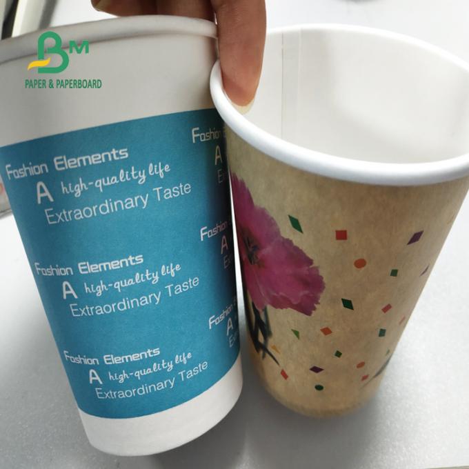 210g PLA Coated Cup Paper Completely Degraded FDA Approved Waterproof