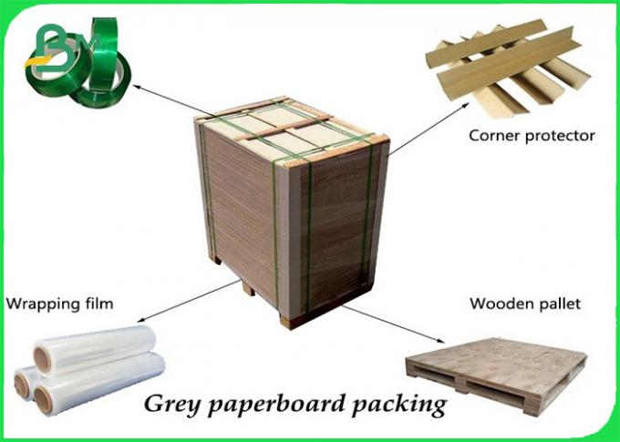 Recycled Graphic Board Grey Solid Paperboard 1.6mm 70 X 100cm