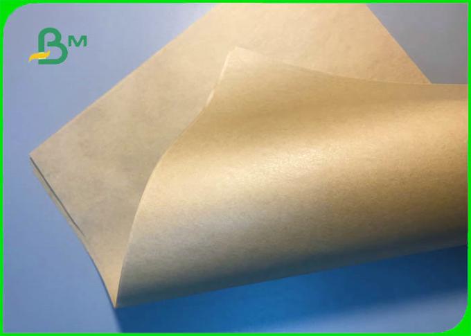 Greaseproof 40gsm + 10g One Side PE Coated Kraft Paper For Packing Food