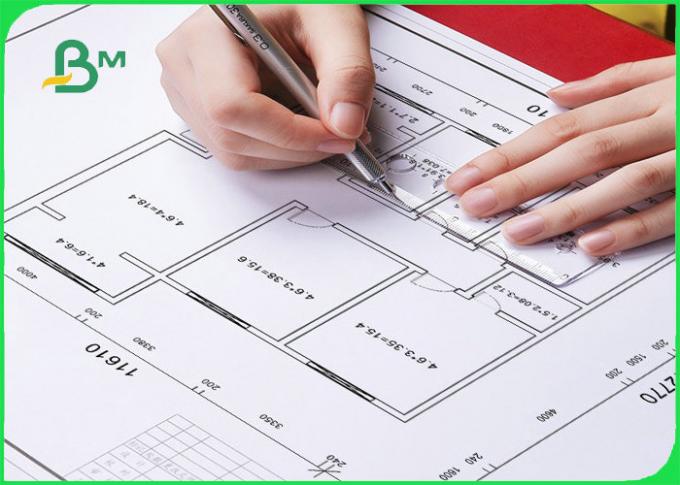 50gsm 73gsm Translucent Tracing Paper For Engineering Drawing