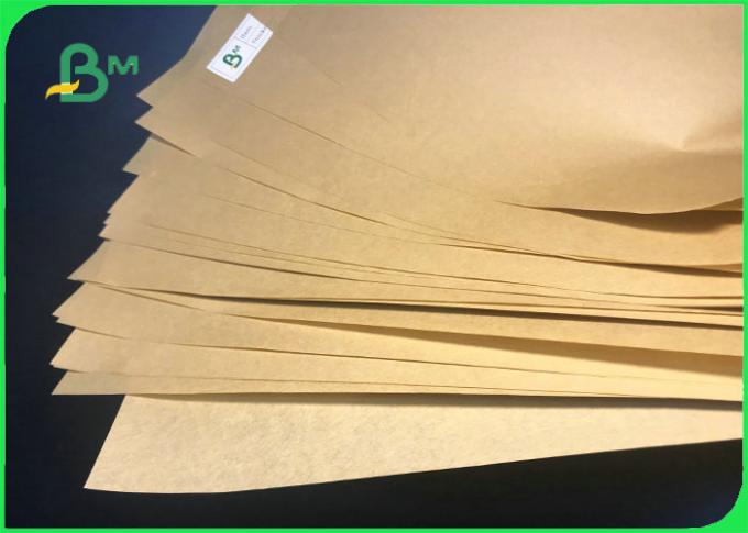 40GSM 50GSM 60GSM Natural Virgin Brown Kraft Paper For Packaging Industry