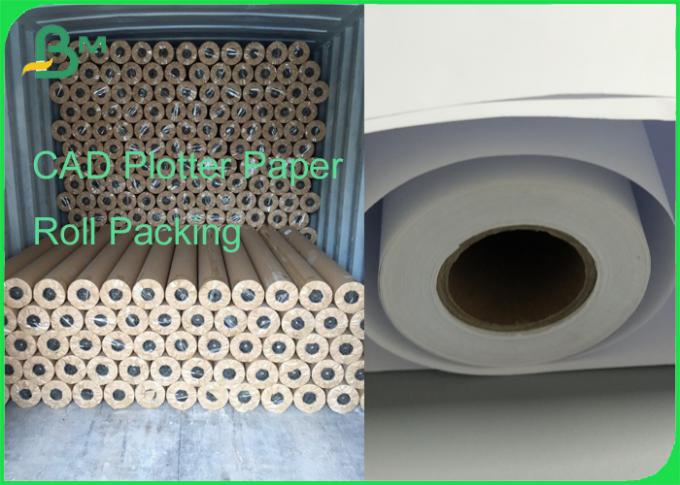 36" 48" 45gsm - 80gsm CAD Plotter Paper For Garment Drawing