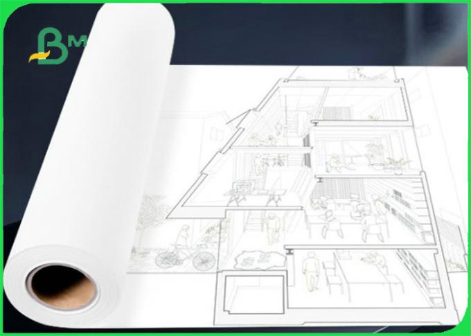 High Quality Engineering Drawing Paper 80gsm 914mm * 50m For CAD Plotter