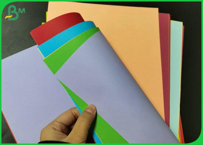 Solid Colored Origami Paperboard Virgin Pulp 220grs Manila Cardboard Rames