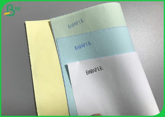 Multiple Color Ncr Carbonless copy paper 50gsm / 55gsm Printing Paper Roll