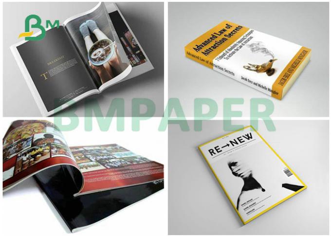 80# 100# Both Sided White C2S Gloss Cover Paper 25 x 38 inches For Printing