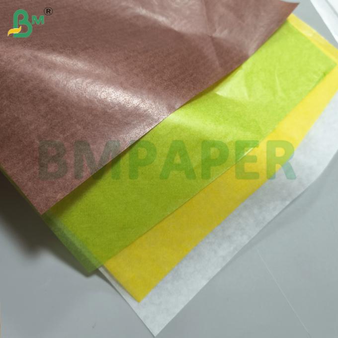 Supercalender 21g Semi - Translucent Paper Multi Colors Grease Resistance