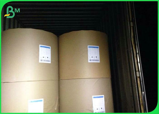 80 100 120 135 145gsm One Side Coated Paper , White Kraft Paper Roll In ...
