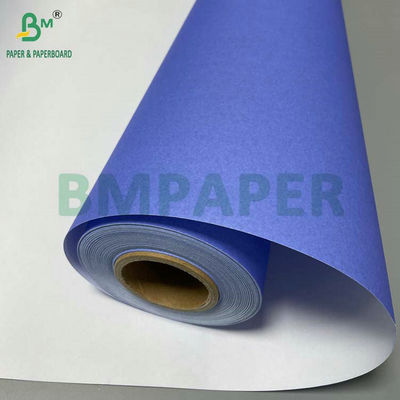 610mm x 50m A0 A1 80GSM Purplish Blue CAD Plotter Paper Roll