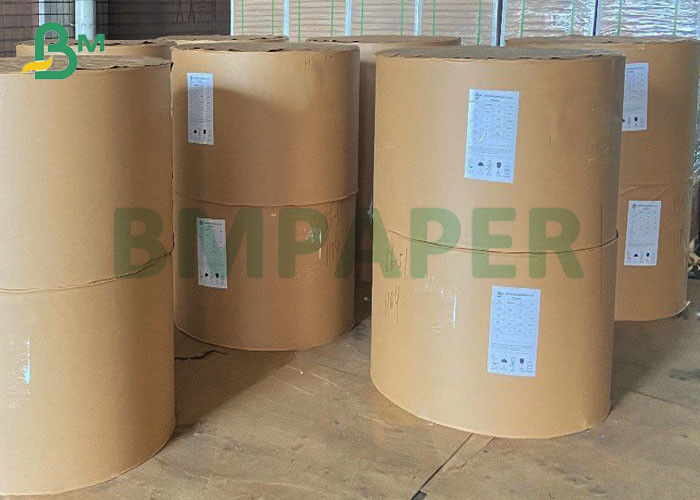 High Tensile Strength Dark Brown Color Extensible Kraft Paper Roll With ...