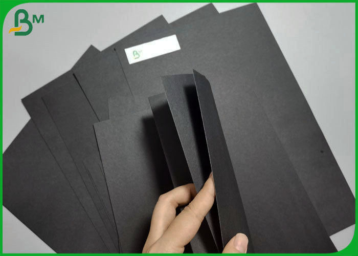 Wood pulp 120gsm To 500gsm Double Sided Solid Black Paperboard For Book ...
