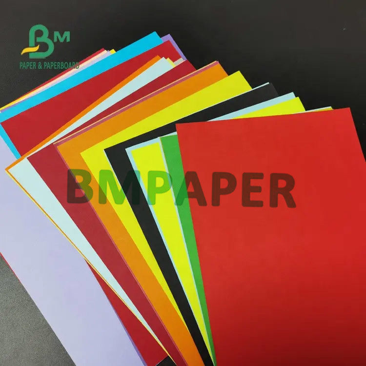 Red Color Uncoated Bristol Paper 70gsm To 250gsm Multiple Color ...