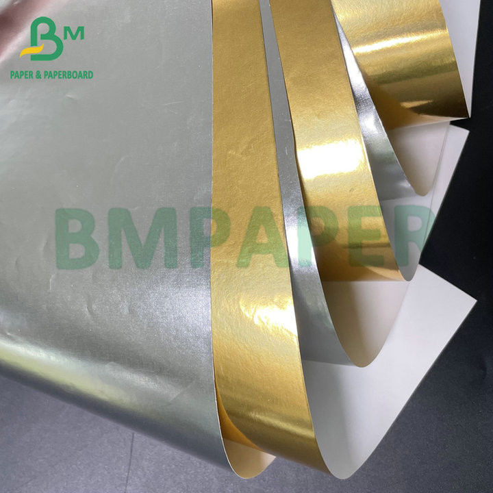 High Wet Strength Gloss Silver Plain Metallized Paper 68gsm 70gsm for ...
