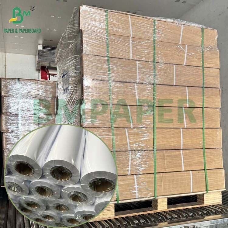 32lb 35lb Wide Format Roll Bright White Coated Graph Paper 36in x 100ft