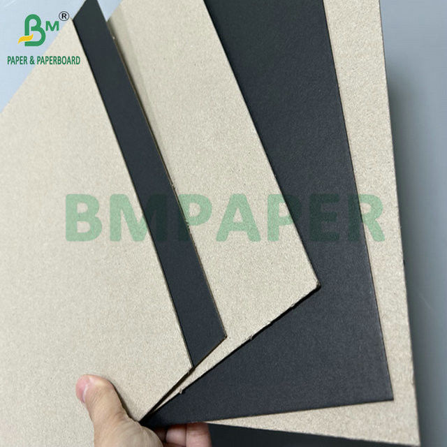 2mm 3mm Laminated Black Paperboard Grey Back For Rigid Package box 950 ...