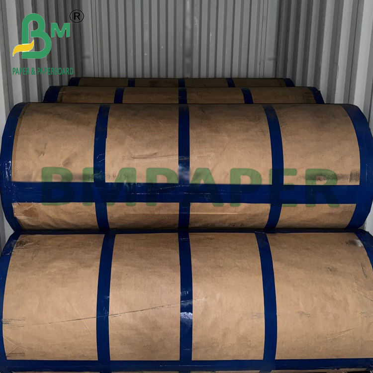 50g Natural Brown Virgin Wood Pulp Coffee Filter Paper Roll 300mm