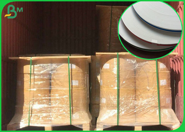 Directly Accessible 60GSM Striped Color Straw Paper Roll For Making ...
