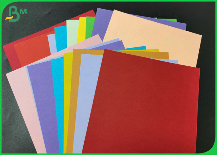 Solid Colored Origami Paperboard Virgin Pulp 220grs Manila Cardboard Rames