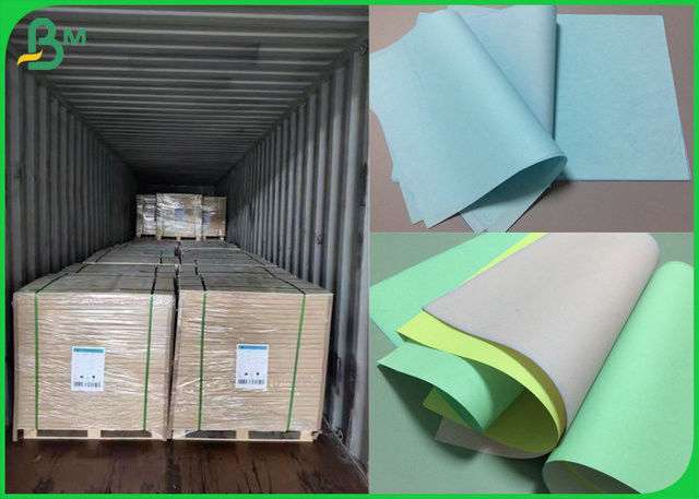 50Gram 55Gram Colored NCR Paper CFB Type Recycled For Printing
