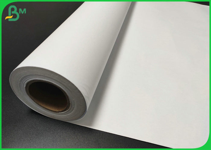 2'' Core 20lb White Bond Paper For CAD Printing 24'' Wide Format Inkjet ...