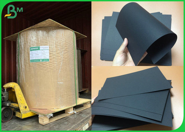 2 Side Solid Black 2.6mm 3.0mm Black Chipboard Paper Sheet For Gift ...