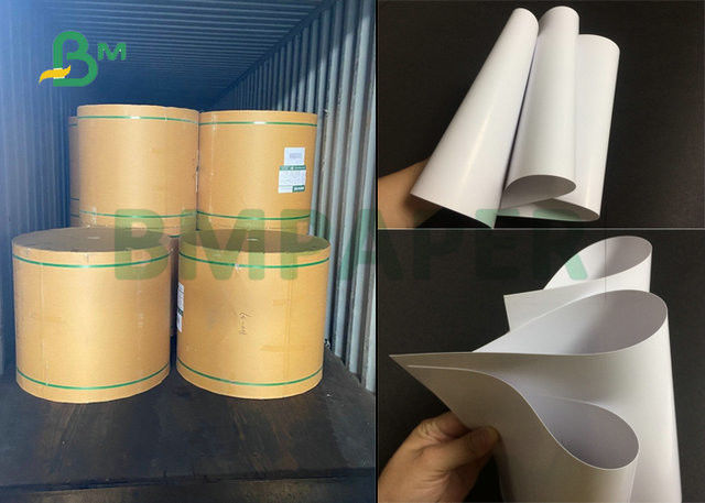80# 100# Double-Sided Coated Glossy Text Premium White Paper In Sheet ...