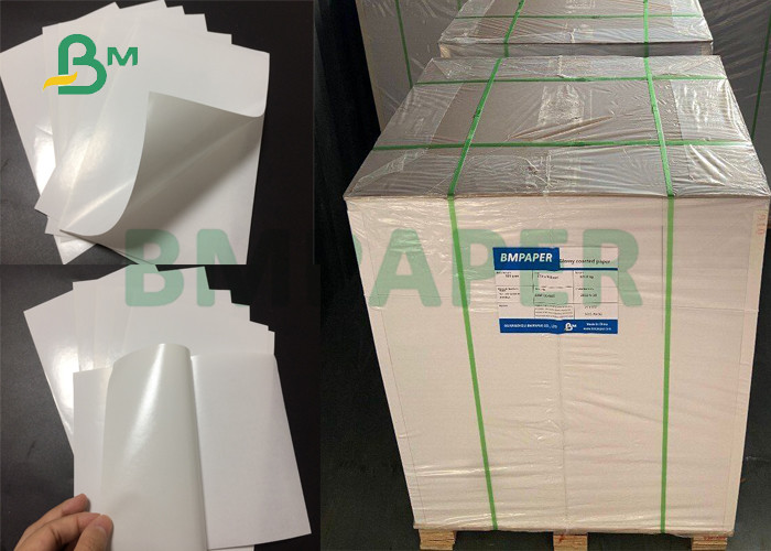 1072mm 78gsm Cast Coated +60gsm Glassine Liner Adhesive Paper For Label ...