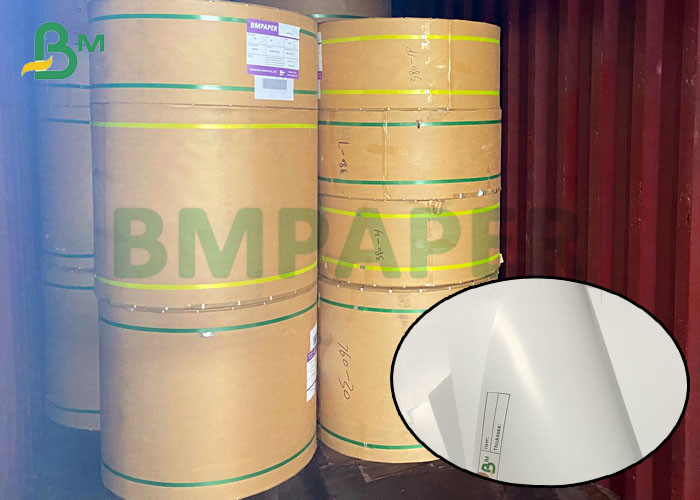 Virgin Pulp Chromo Gloss Coated 80gsm C1S Art Paper Rolls 720mm 1020mm ...