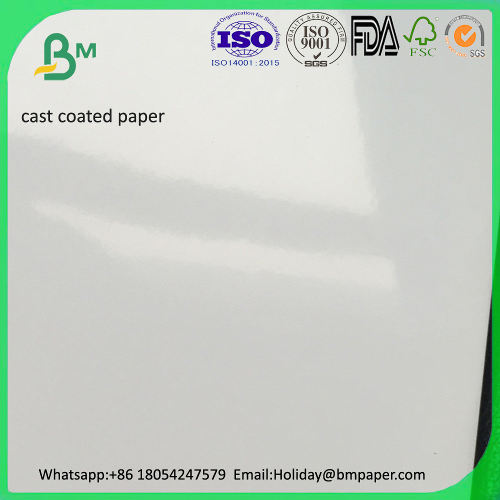 115gsm - 300gsm Cast Coated Board , High Glossy Photographic Printing Paper
