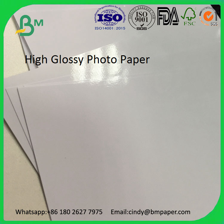 High glossy photo paper one sided coated for inkjet printing