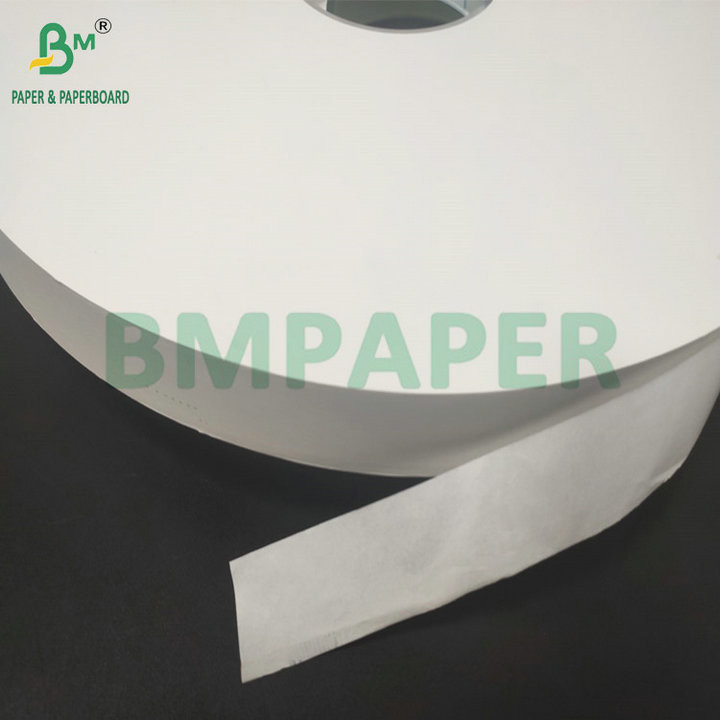 Slitted 35mm 40mm 24gsm 28gsm White Kratf Paper For Packing Paper Straw