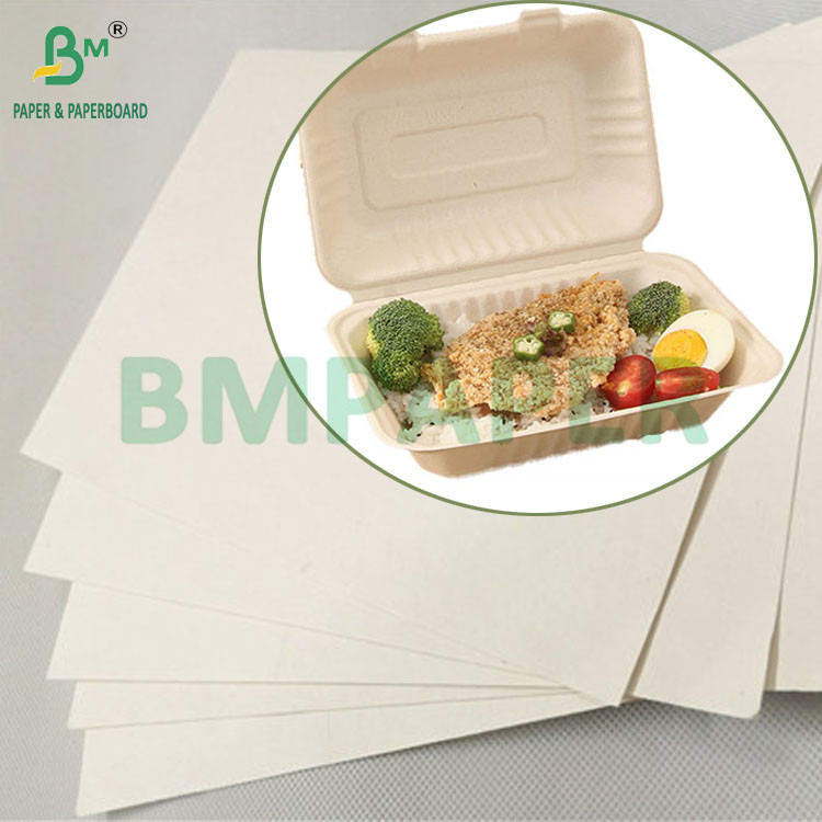 Biodegradable 100gsm - 400gsm Natural Sugarcane Bagasse Pulp Base Paper ...