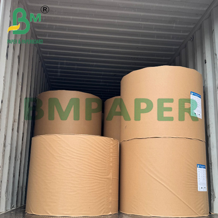 80g 100g Food Grade Brown Extensible Kraft Paper For Food Wrapping