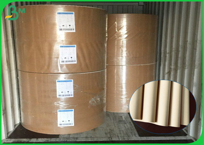 Eco - Friendly Recycled Pulp 70gsm 80gsm Brown Kraft Liner Paper For ...