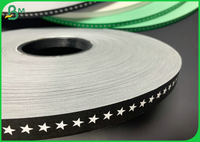 Food Grade Slitted 60gsm 15mm Black Color Printed Straw Paper For Drink ...